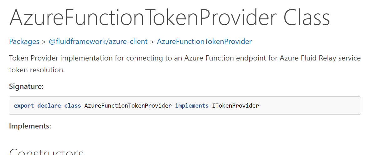 ITokenProvider definition is not in published API docs · Issue #7771 · microsoft/FluidFramework ...
