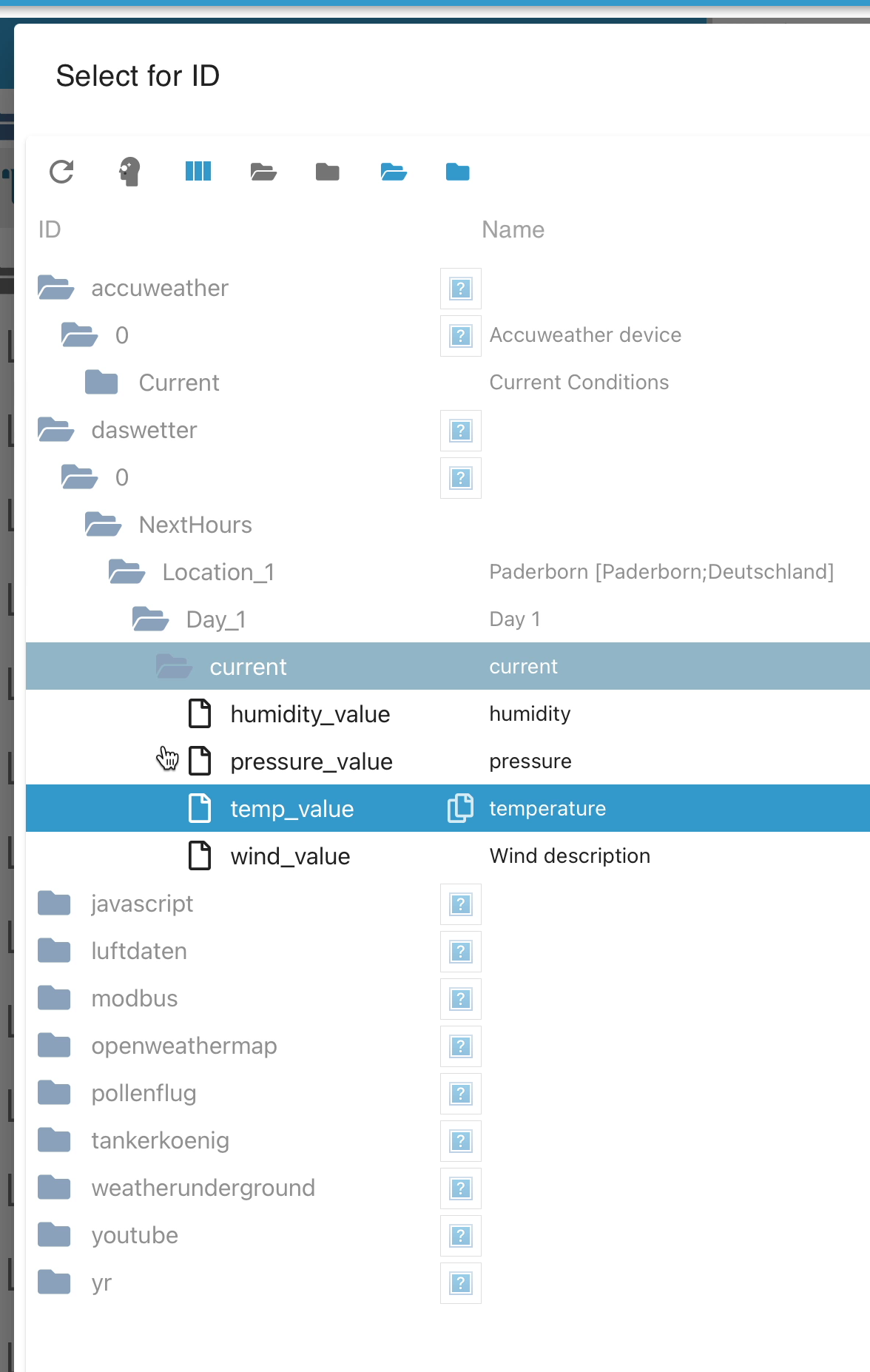 Missing adapter icons when selecting object id · Issue #65 · ioBroker/ioBroker.echarts · GitHub