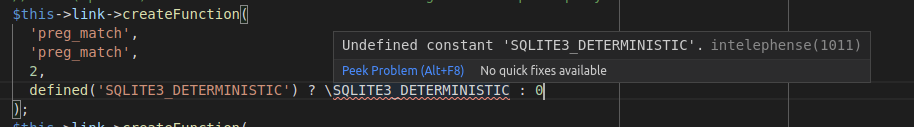 Undefined constant error after `defined` check. · Issue #1560 · bmewburn/vscode-intelephense ...