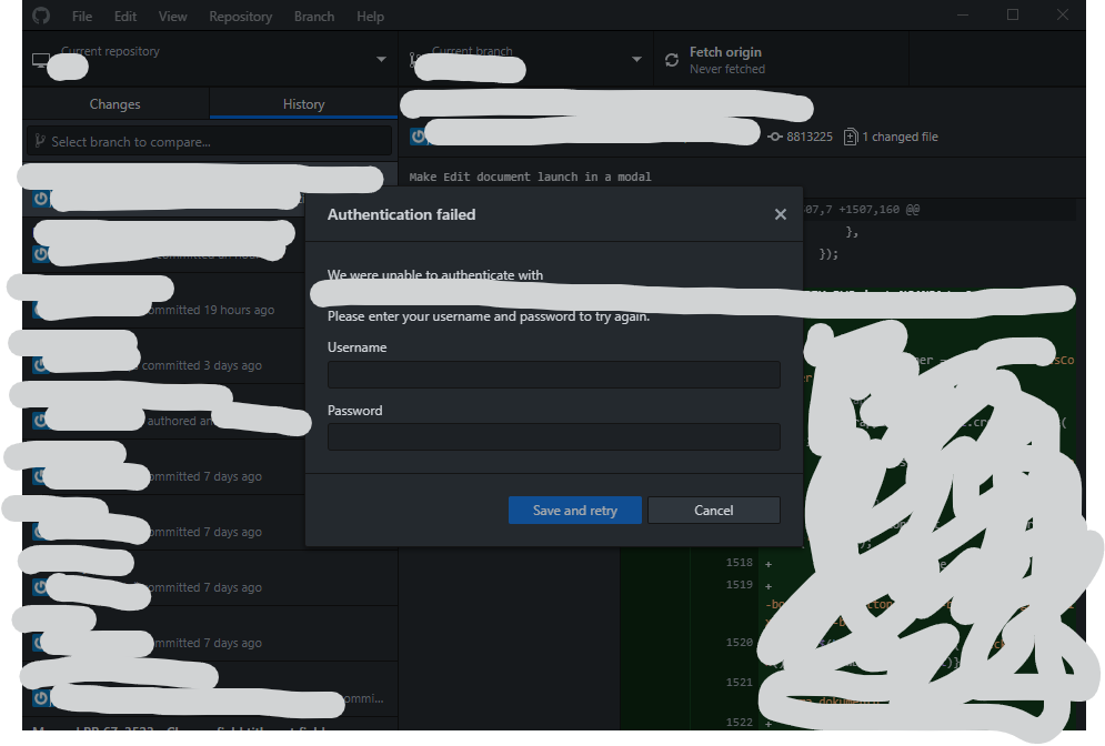 Authentification fail on non-GitHub after renaming repository · Issue ...