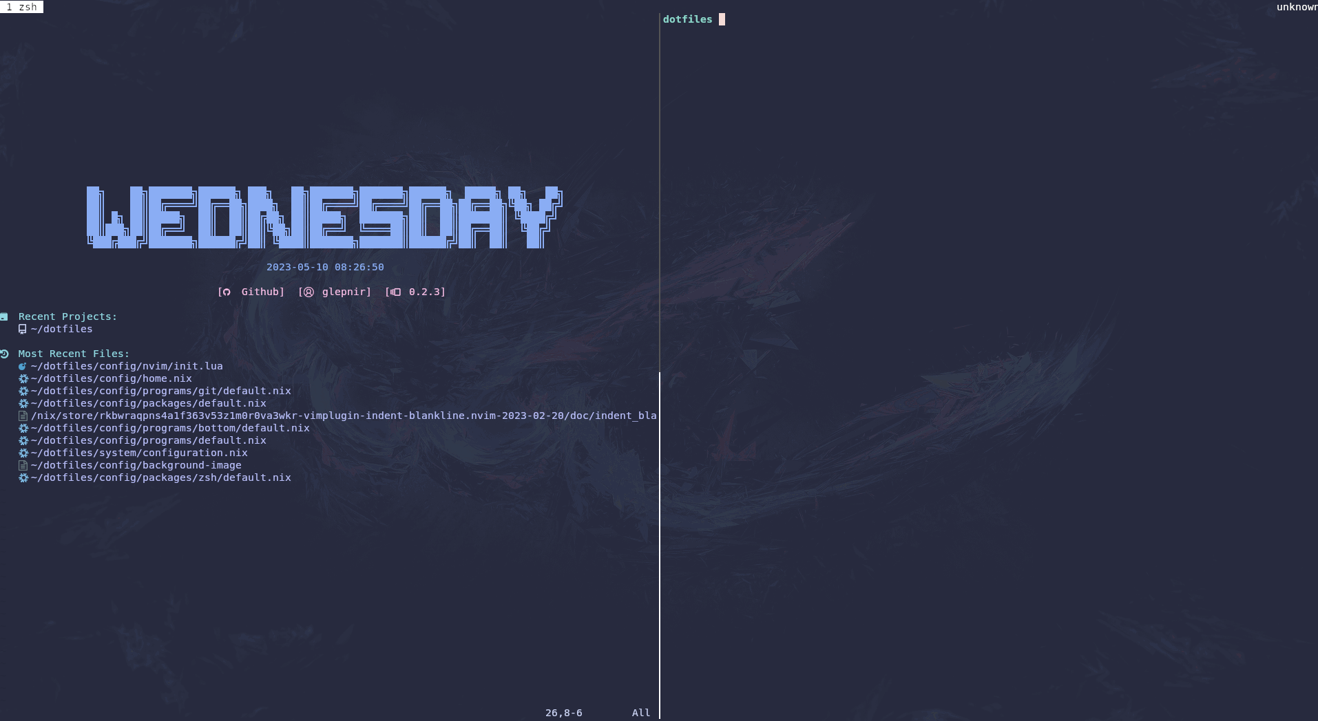 show hotkey when have filename too long · Issue #355 · nvimdev/dashboard-nvim · GitHub