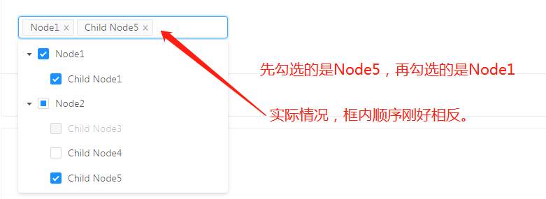 TreeSelect 控件，勾选多个节点时，存在排序错乱问题。 · Issue #621 · vueComponent/ant-design-vue-pro · GitHub