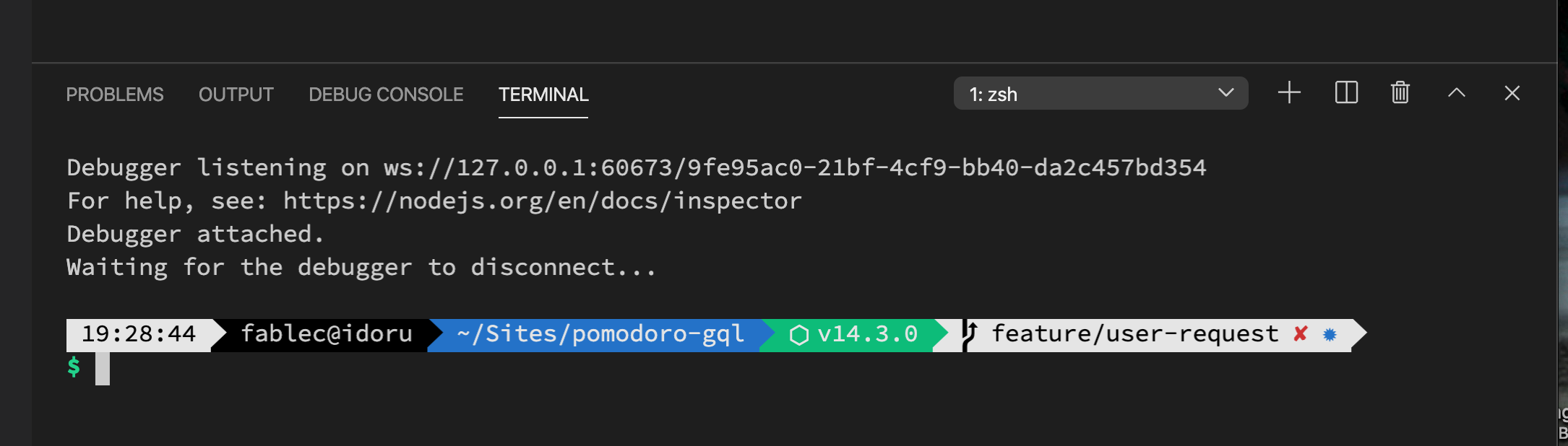 open integrated terminal run node debugger · Issue #101864 · microsoft/vscode · GitHub