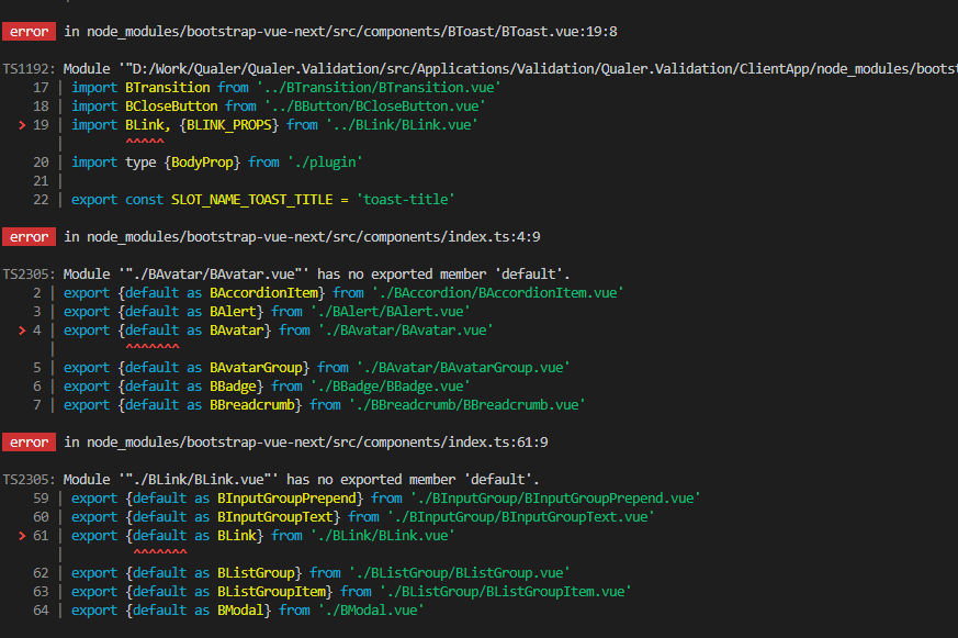 [0 9 12] About 22 Of Ts Errors Like Ts2304 And Other · Issue 1221 · Bootstrap Vue Next