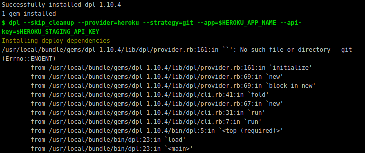 No such file or directory - git · Issue #911 · travis-ci/dpl · GitHub
