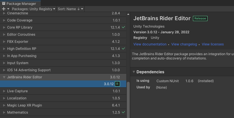 Unity Rider Plugin Unusable in 2021.2.13f1 · Issue #2287 · JetBrains/resharper-unity · GitHub
