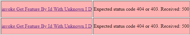 exceptions for describe unknown feature type & getFeature with unknown ...