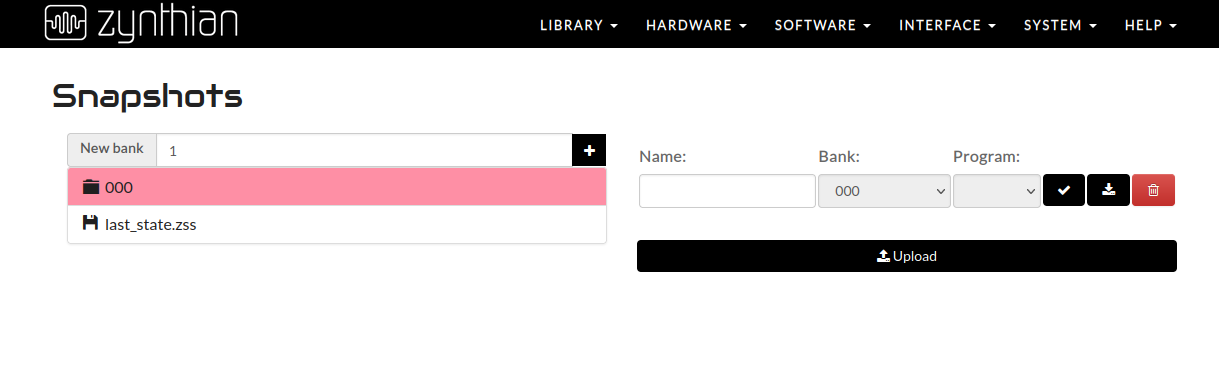 2109 stable - Snapshots web interface doesn't show snapshots · Issue #515 · zynthian/zynthian ...