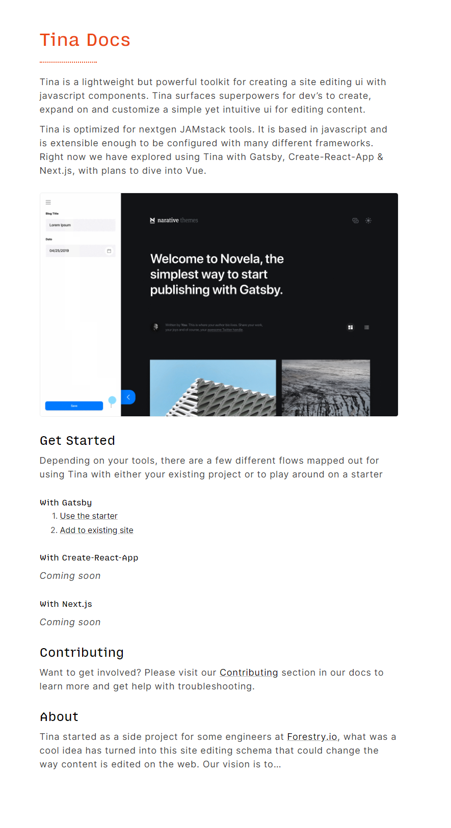 Documentation static page is out of date · Issue #183 · tinacms/tinacms-site · GitHub