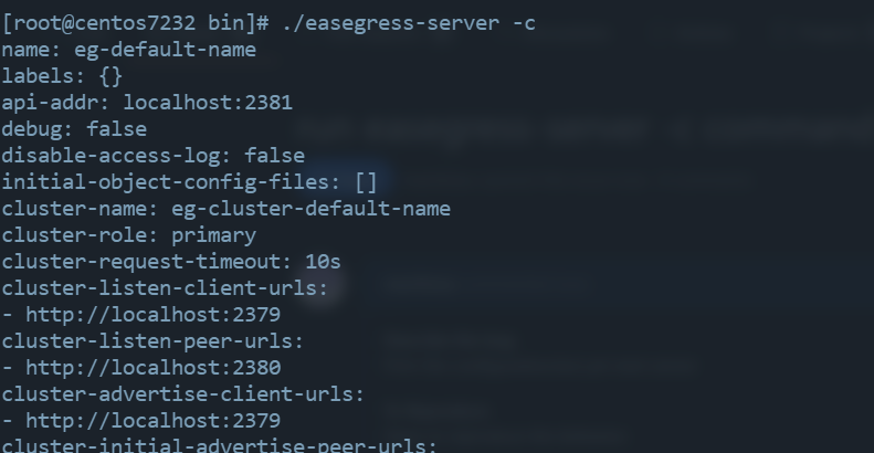 run easegress-server -c command is error · Issue #437 · easegress-io/easegress · GitHub