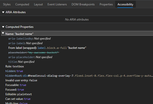 [Bug]: Aria roles inside Dialog.Overlay are hidden · Issue #819 · tailwindlabs/headlessui · GitHub