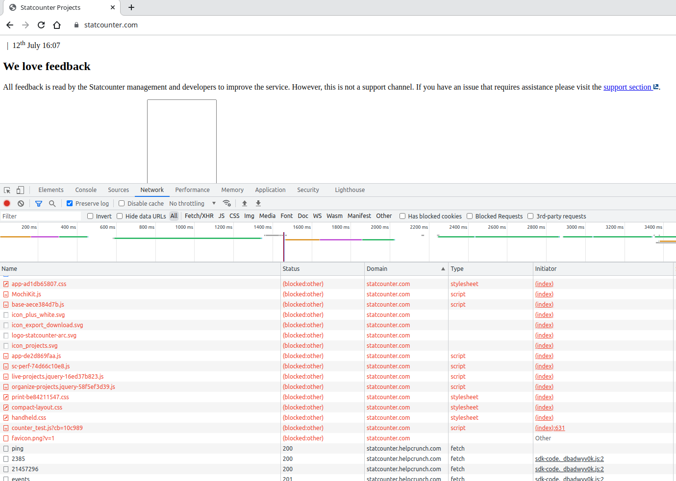 statcounter homepage css broken · Issue #18964 · uBlockOrigin/uAssets · GitHub
