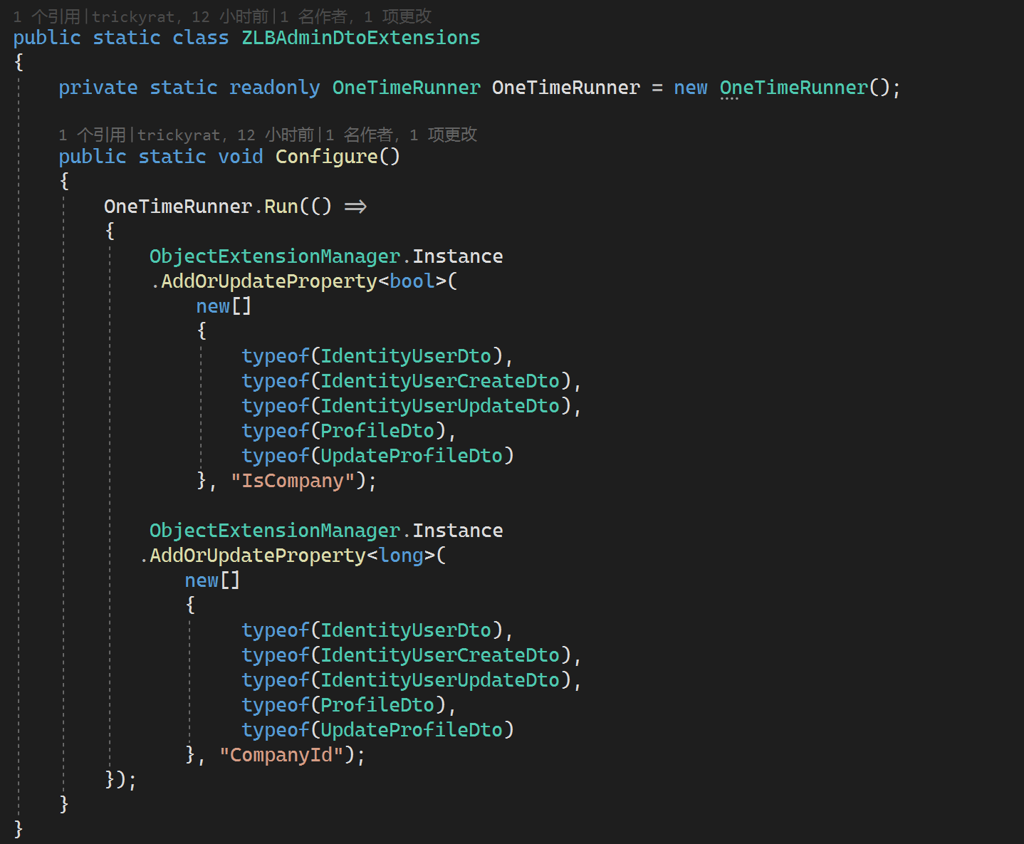 After adding two extraproperties to abpuser. the createuser api throws wired exception · Issue ...