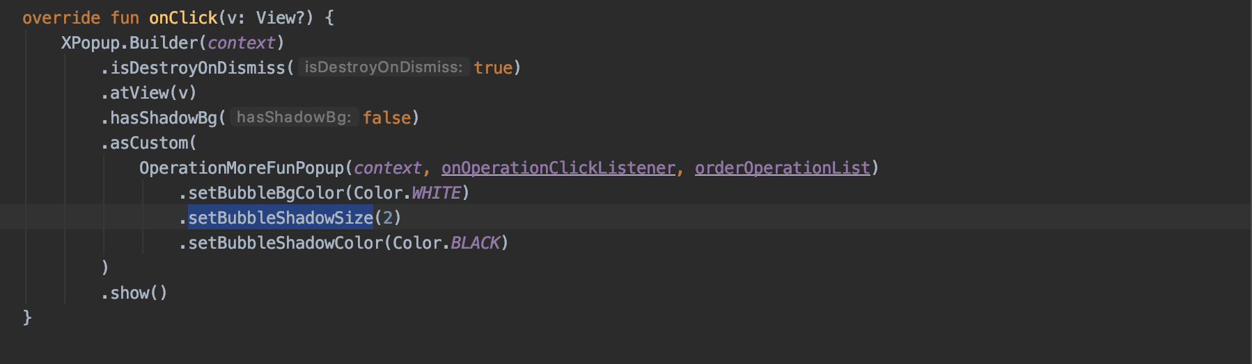使用BubbleAttachPopupView弹窗设置，阴影不显示，setBubbleShadowSize也无效 · Issue #898 ...