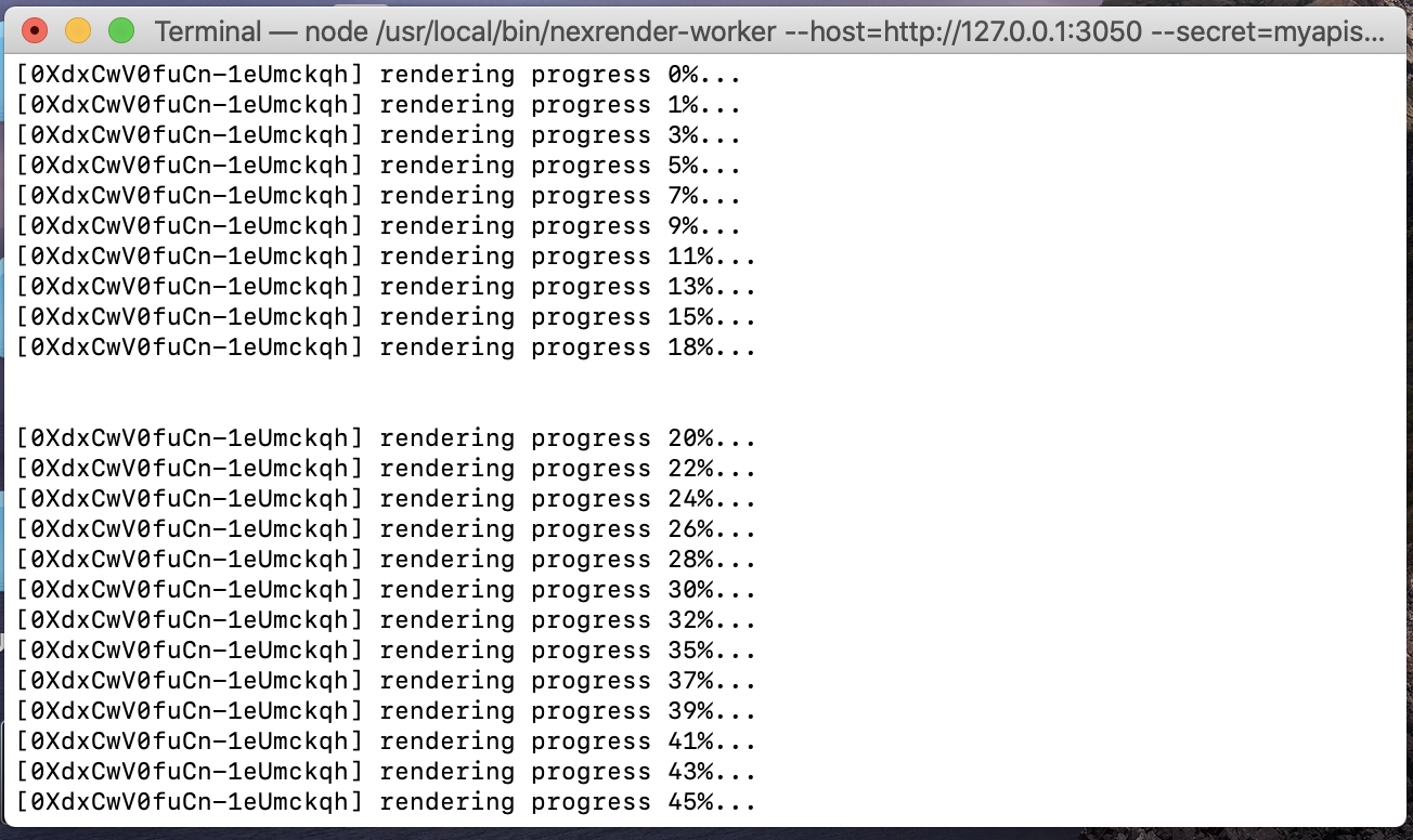 nexrender/api New Feature Request: onChange and onRenderProgress in is not getting called ...
