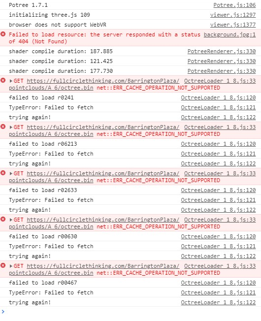 potree 1.7 loading error · Issue #1003 · potree/potree · GitHub