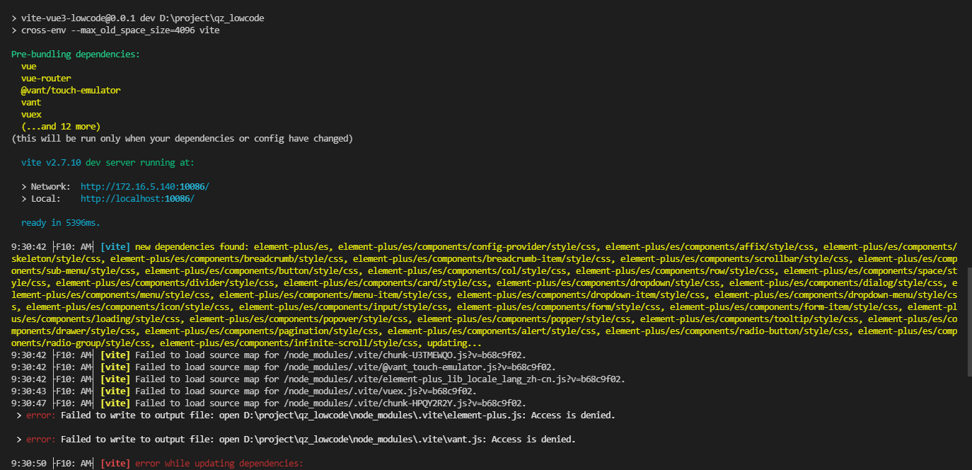 vite启动成功后 运行失败报错 依赖重新删除下载后依然报错 · Issue #357 · vitejs/docs-cn · GitHub