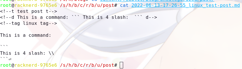 [Data damage] Backslash in markdown are interpreted or stripped while publishing a post · Issue ...