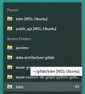 Inconsistent naming for WSL projects in right-click taskbar menu · Issue #188134 · microsoft ...