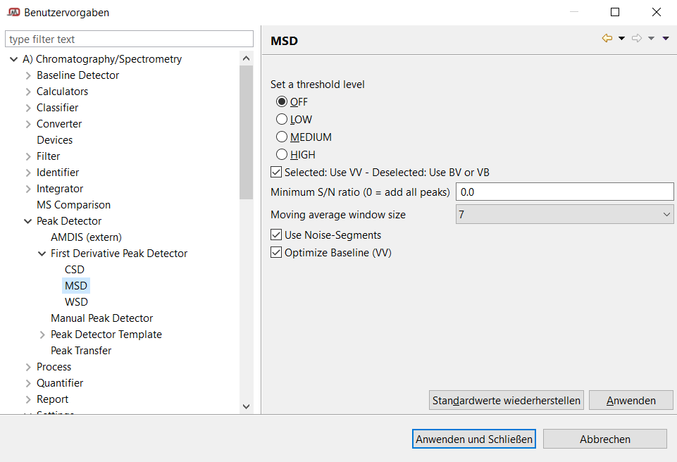 First derivative peak detector with different options · Issue #103 · OpenChrom/openchrom · GitHub