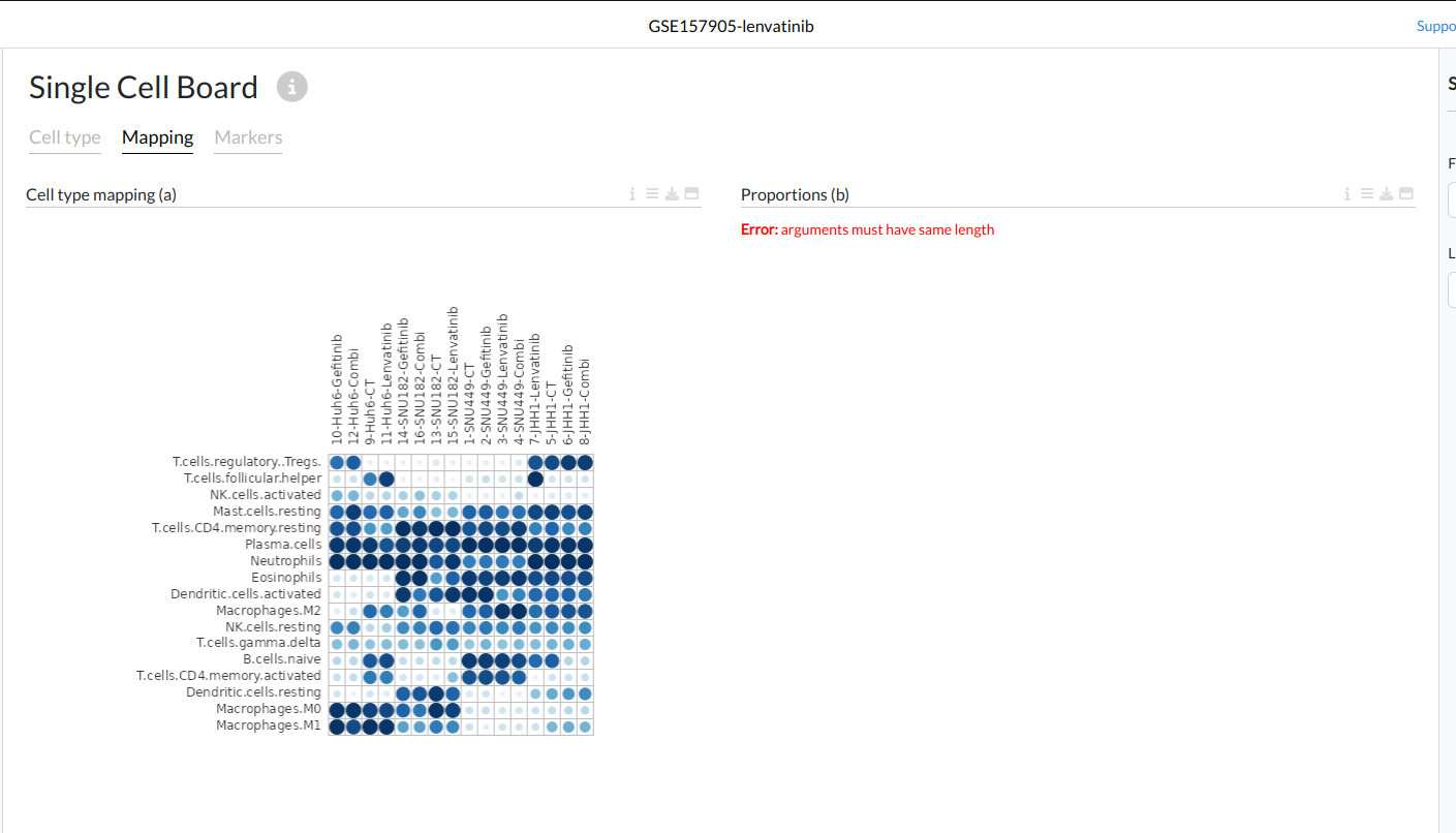 Error in single cell > mapping > proportions "arguments must have same length: · Issue #237 ...