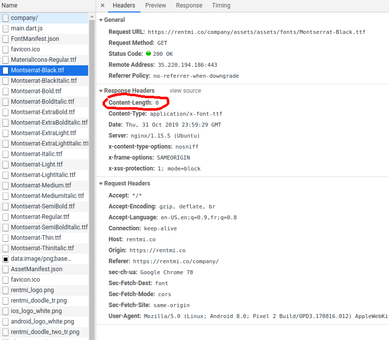 Flutter Web - Failed to decode downloaded font: · Issue #43925 · flutter/flutter · GitHub