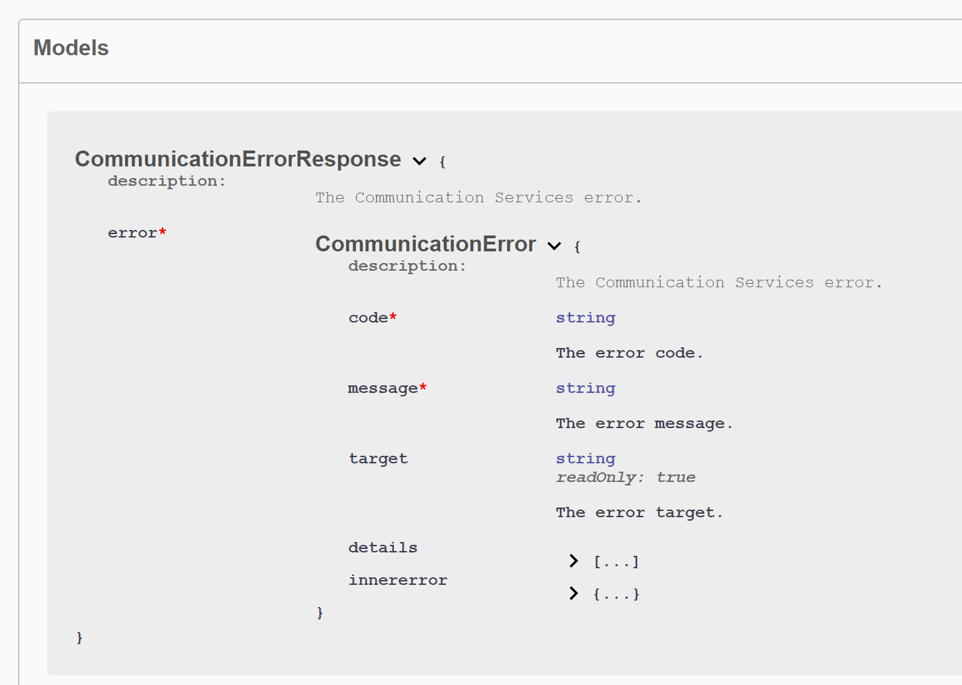 Clean up and fix communication error in spec by minnieliu · Pull Request #22621 · Azure/azure ...