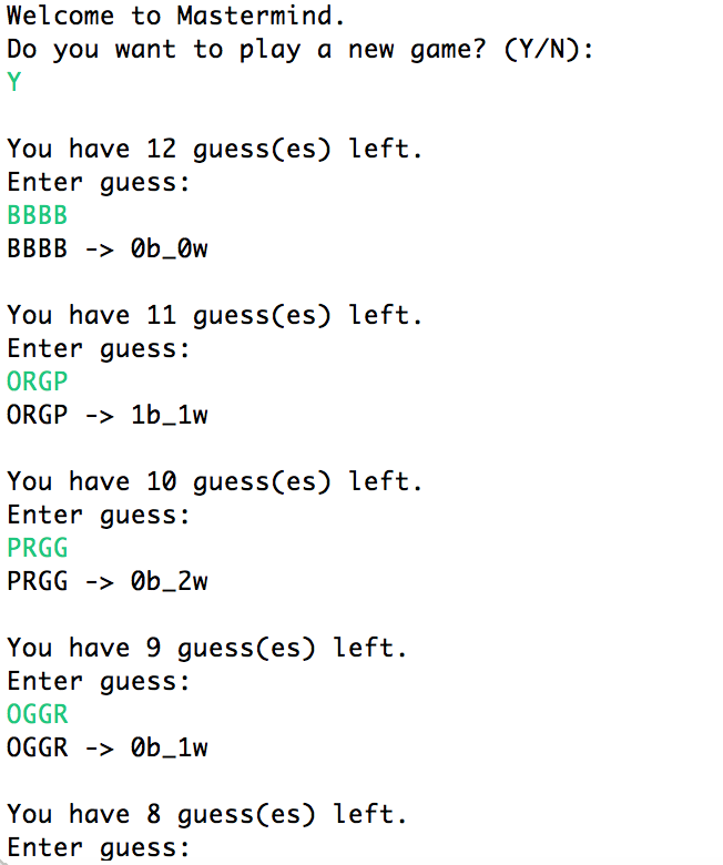 GitHub - vibhuappalaraju/Mastermind: The board game mastermind ...