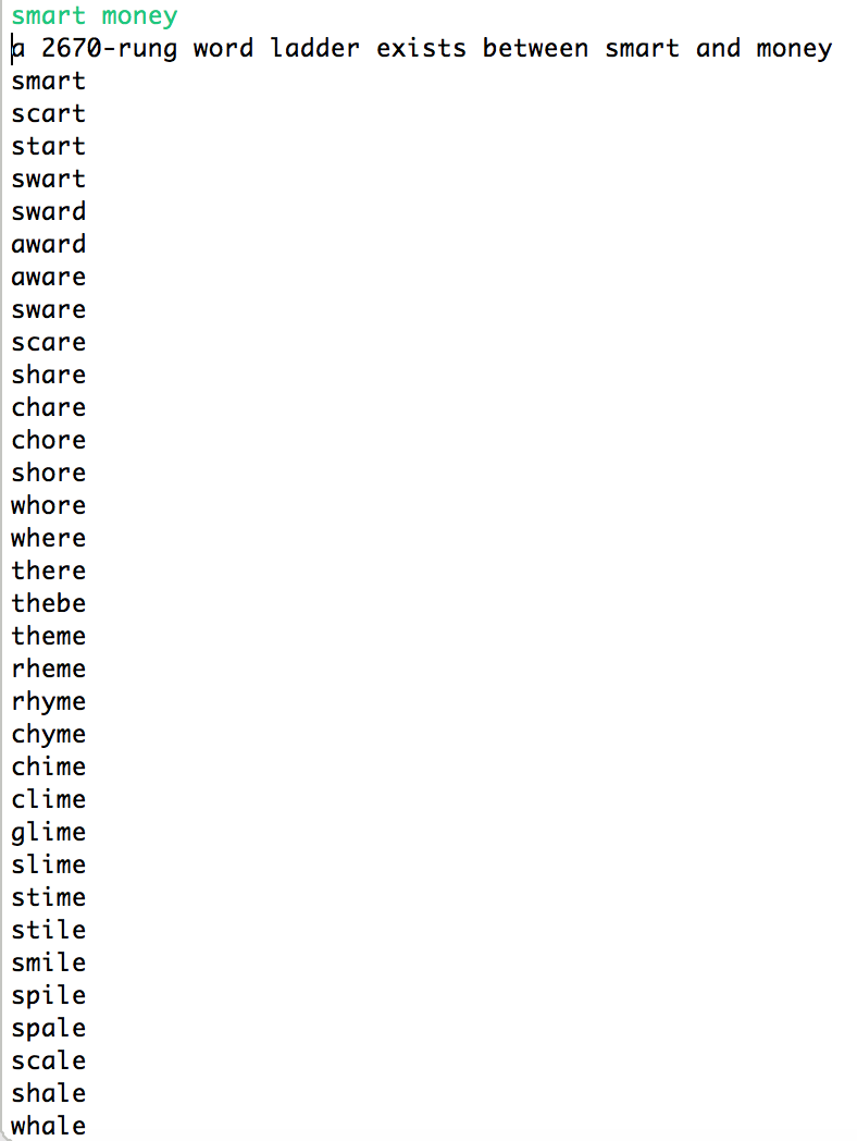 GitHub - vibhuappalaraju/Word-Ladder: Implementing BFS and DFS to find a word ladder from one ...