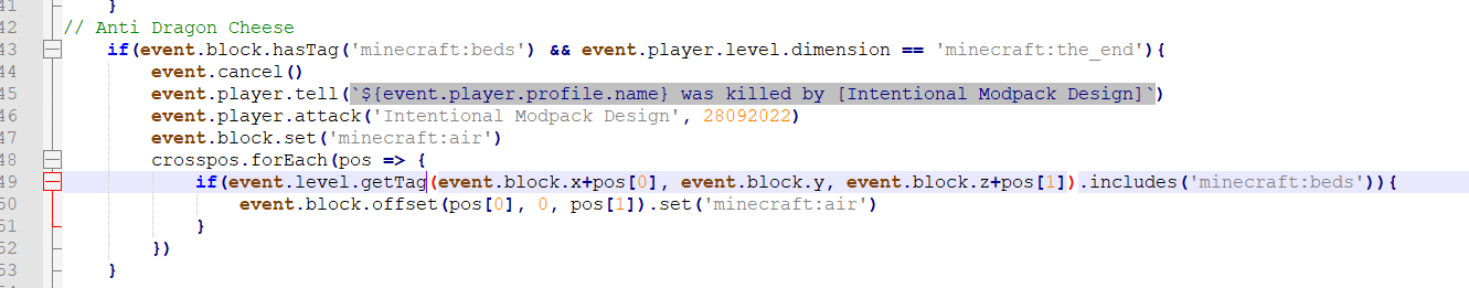 [Bug]: When a player into the end, logging again, the kubejs reports an error. · Issue #1386 ...