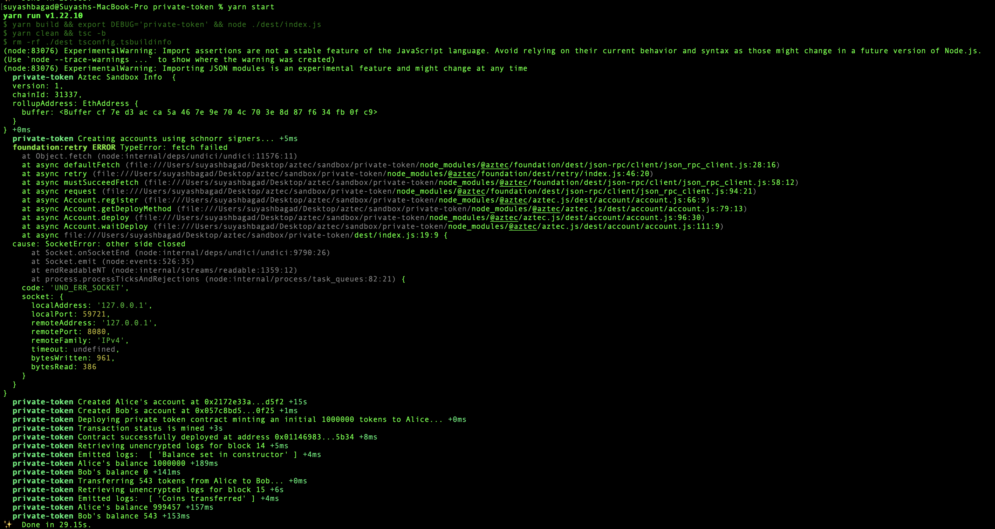 FETCH FAILED: socket error when creating accounts · Issue #1783 · AztecProtocol/aztec-packages ...
