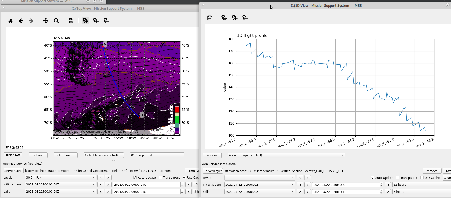 New view mode, providing 1-D samples along the flight path · Issue #833 ...