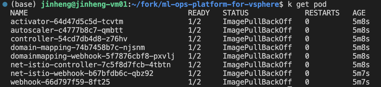 ImagePullBackOff Solutions · Issue #18 · vmware/vSphere-machine-learning-extension · GitHub