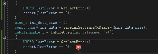 In Windows, calling 'SaveIniSettingsToDisk' causes' GetLastError 'to be set · Issue #6650 ...