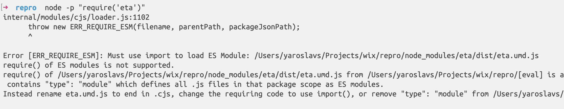 1.14.0 breaks CommonJS imports · Issue #210 · eta-dev/eta · GitHub
