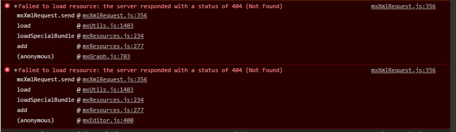 The library searches for a non-existent file · Issue #419 · jgraph/mxgraph · GitHub