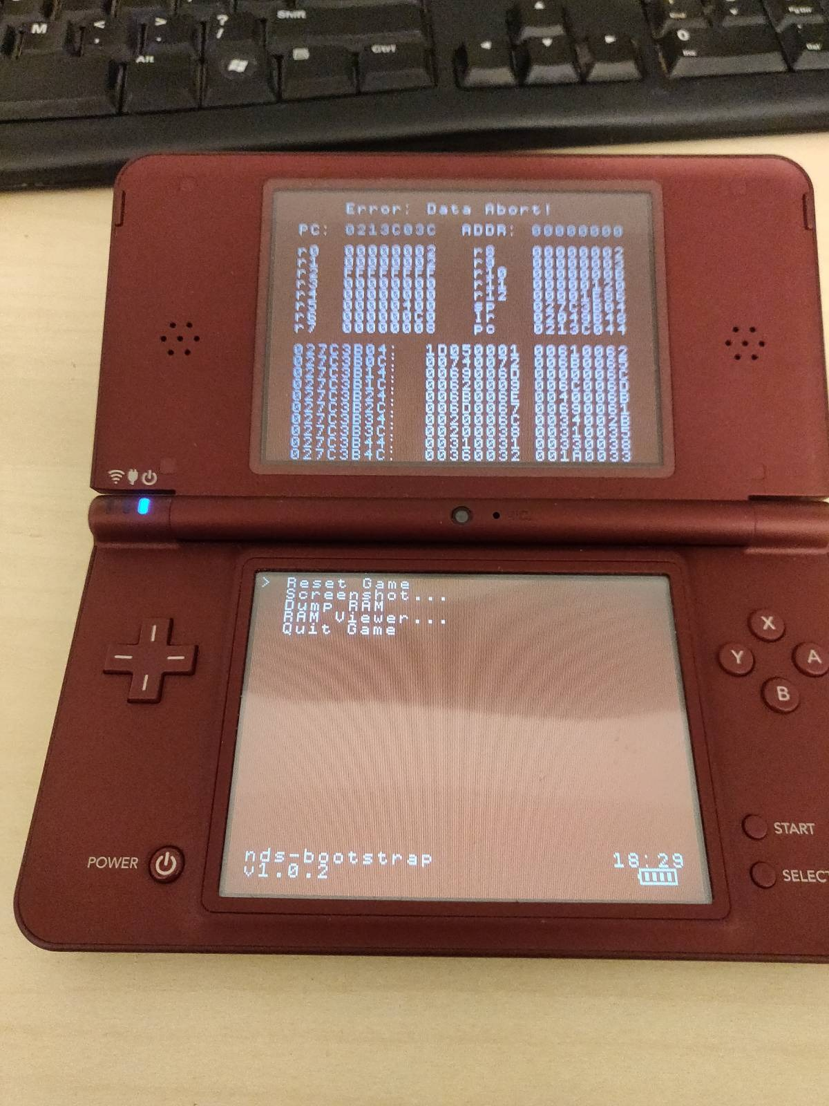 Tetris DS Data Abort upon disconnecting from WFC and upon entering Records in menu · Issue #1652 ...