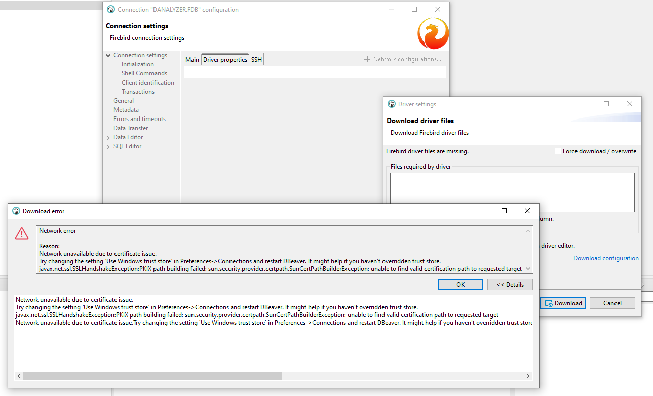 Firebird driver missing? · Issue #21705 · dbeaver/dbeaver · GitHub