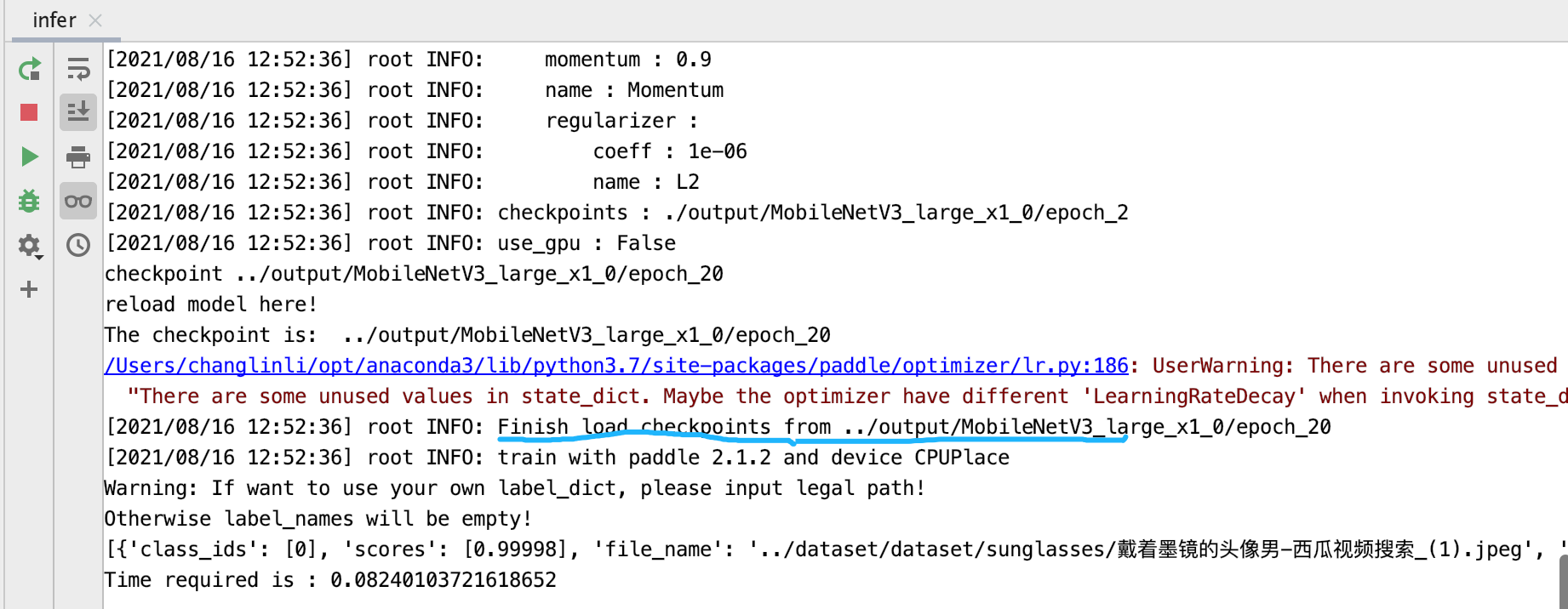 PaddleClas模型加载预训练权重没有考虑infer函数 · Issue #1145 · PaddlePaddle/PaddleClas · GitHub
