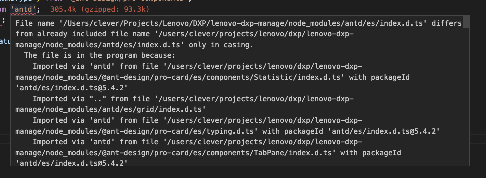 🐛[BUG] TS 报警告 降低了好几个版本都不行，我是需要降低 antd? · Issue #6958 · ant-design/pro-components · GitHub