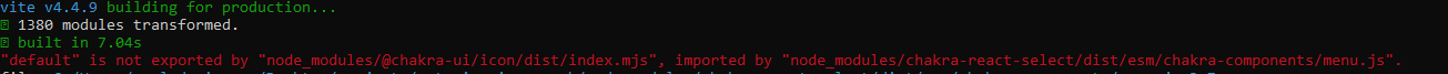 [bug] Default Is Not Exported By Node Modules Chakra Ui Icon Dist Index Mjs Imported By