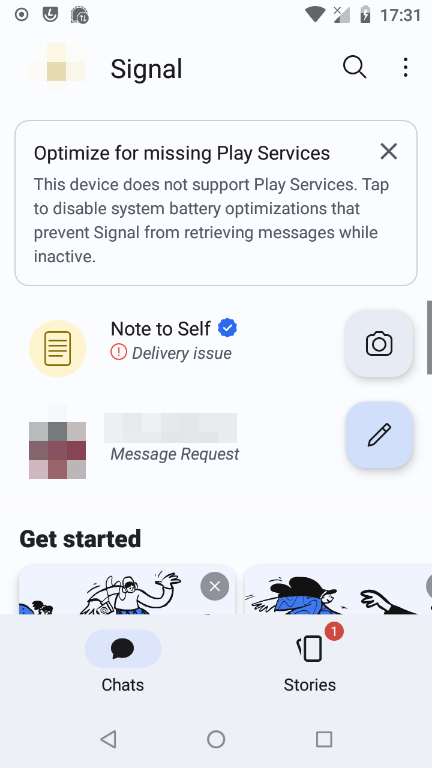 Feedback on weird / broken user workflow · Issue #12663 · signalapp/Signal-Android · GitHub