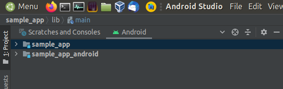 Not working "Android" tab in "Project" tool window, Flutter plugin 49.0 ...