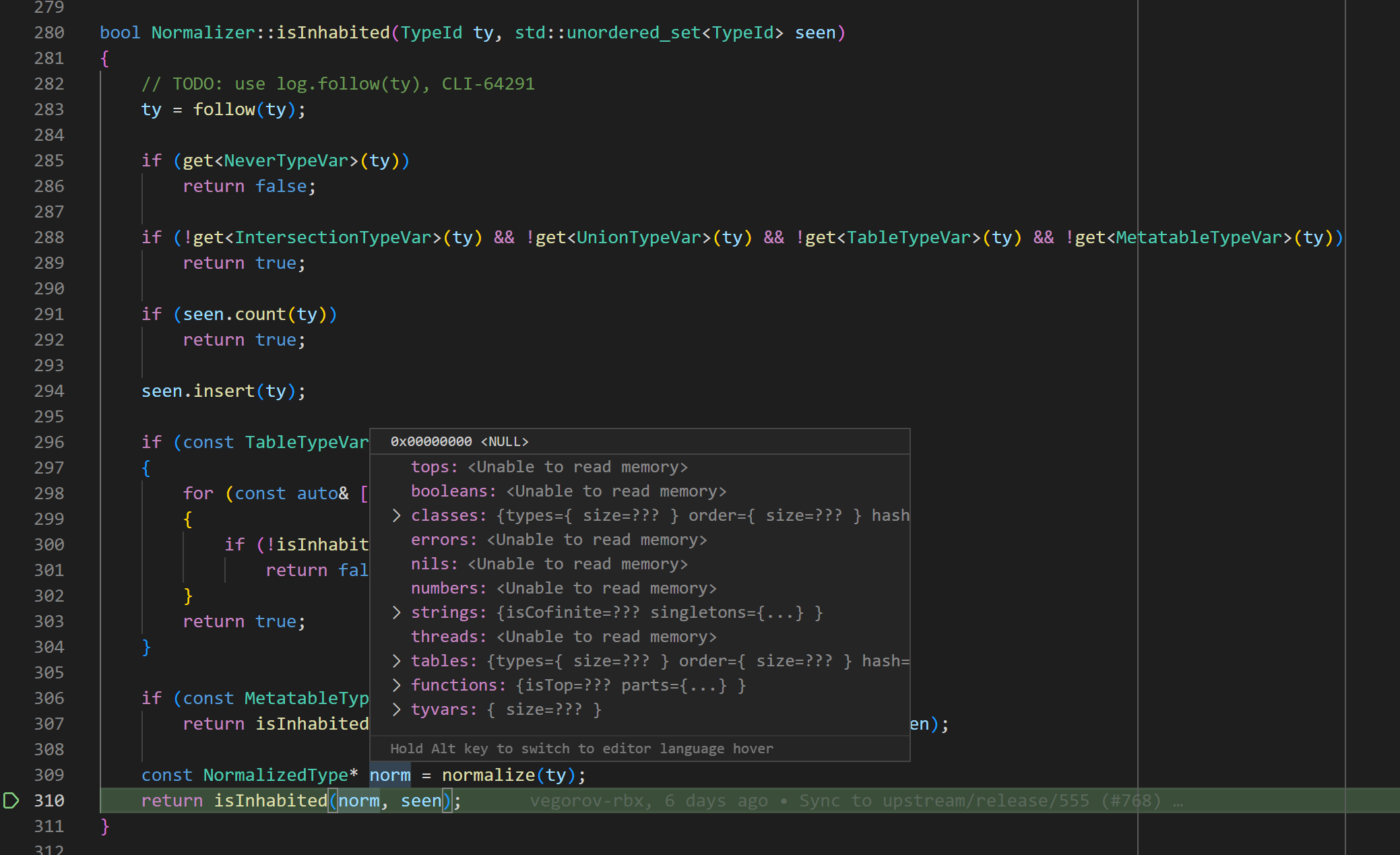 Regression in latest version 0.555 causing read access violations ...