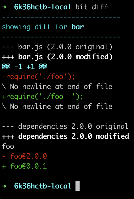 better diff outputs for dependencies · Issue #4076 · teambit/bit · GitHub