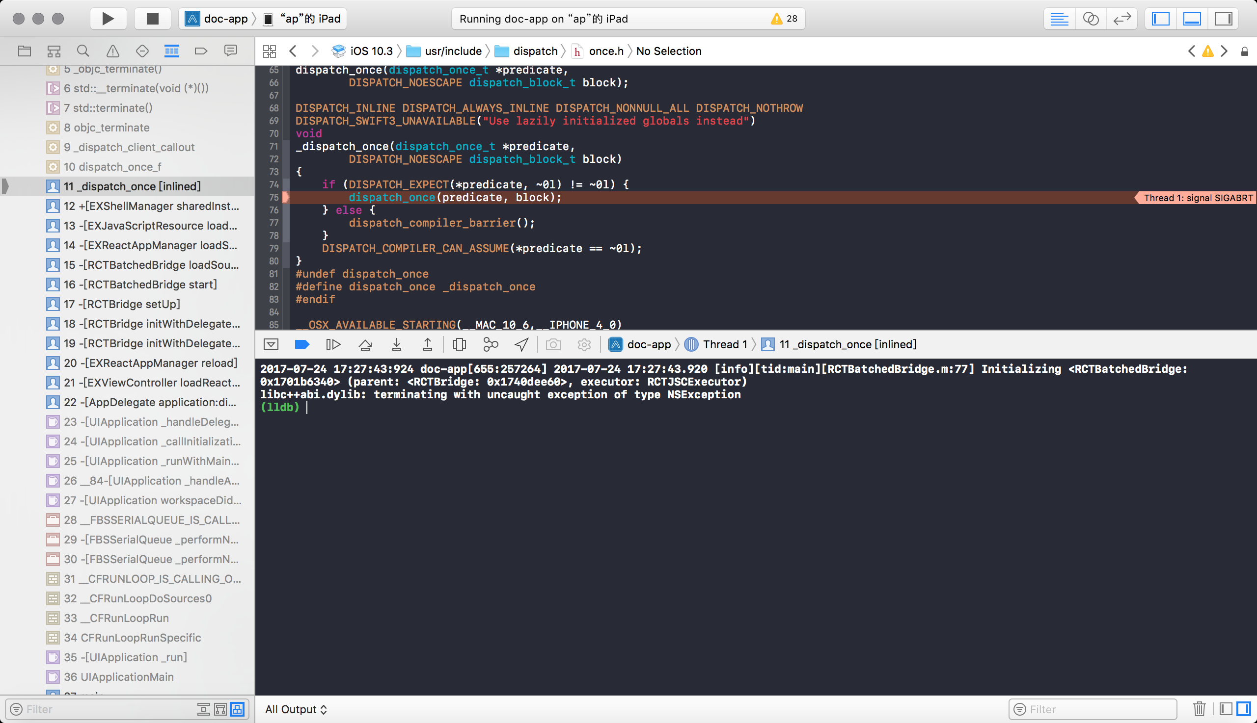 detached project crashed when running · Issue #403 · expo/expo · GitHub