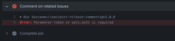 `Error: Parameter token or opts.auth is required` whenever trying to authenticate with GitHub ...