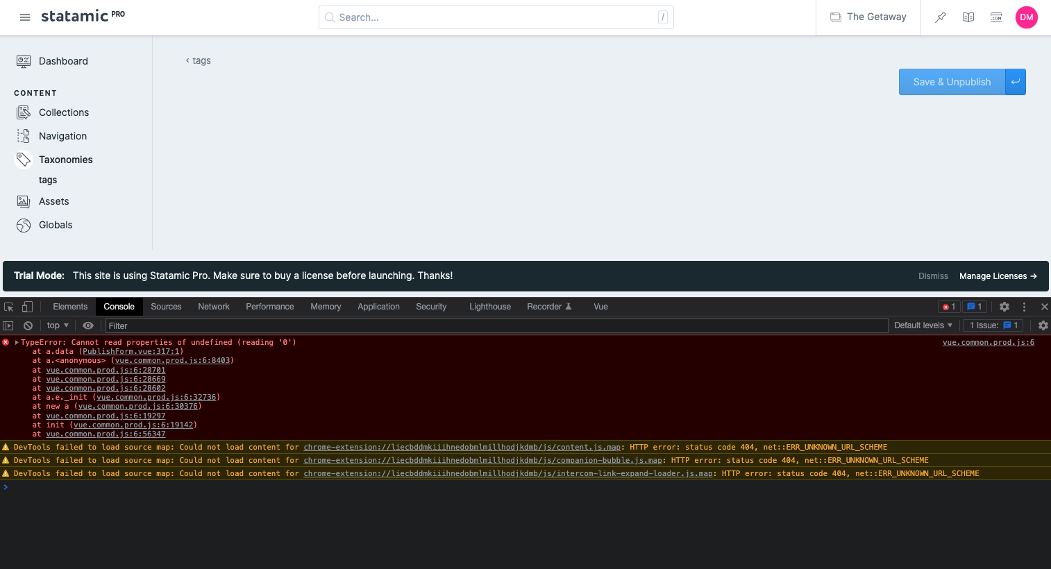 3 3 Unable To Create Taxonomy Term · Issue 5352 · Statamic Cms · Github