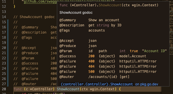 [PROPOSAL] Adopt Go 1.19 documentation comment conventions · Issue #1364 · swaggo/swag · GitHub