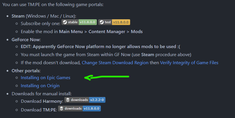 Epic Games · Issue #1750 · CitiesSkylinesMods/TMPE · GitHub